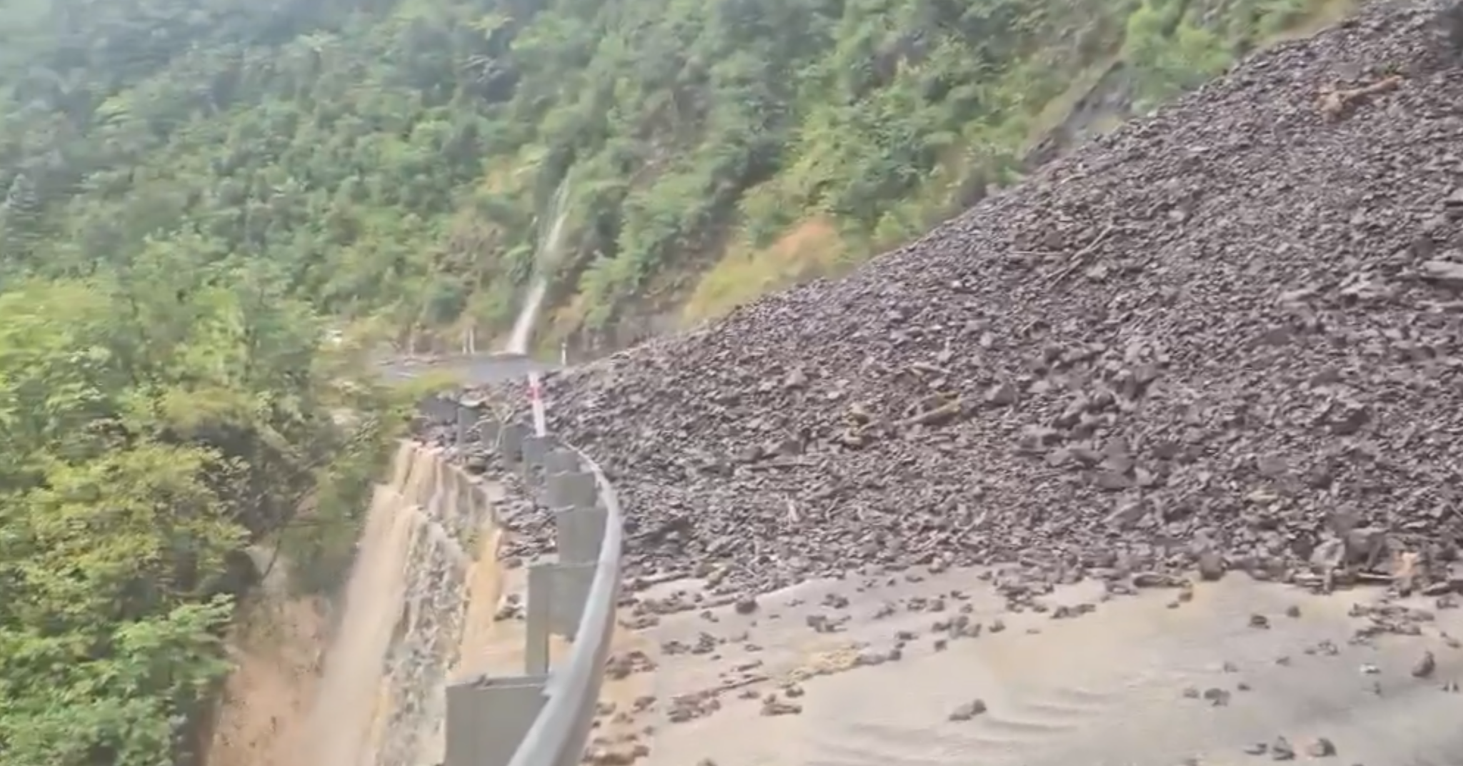 Stranded by the Storm: Campers Trapped as Landslips Cut Off Key ...