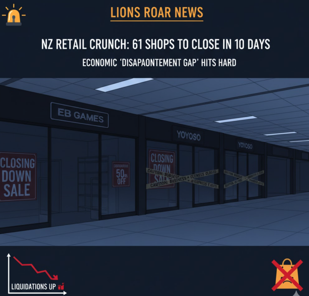 NZ Retail Crisis: 61 Shops to Close in Just 10 Days as ‘Disappointment ...